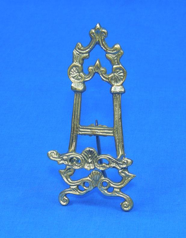 Decorative ornate brass easels